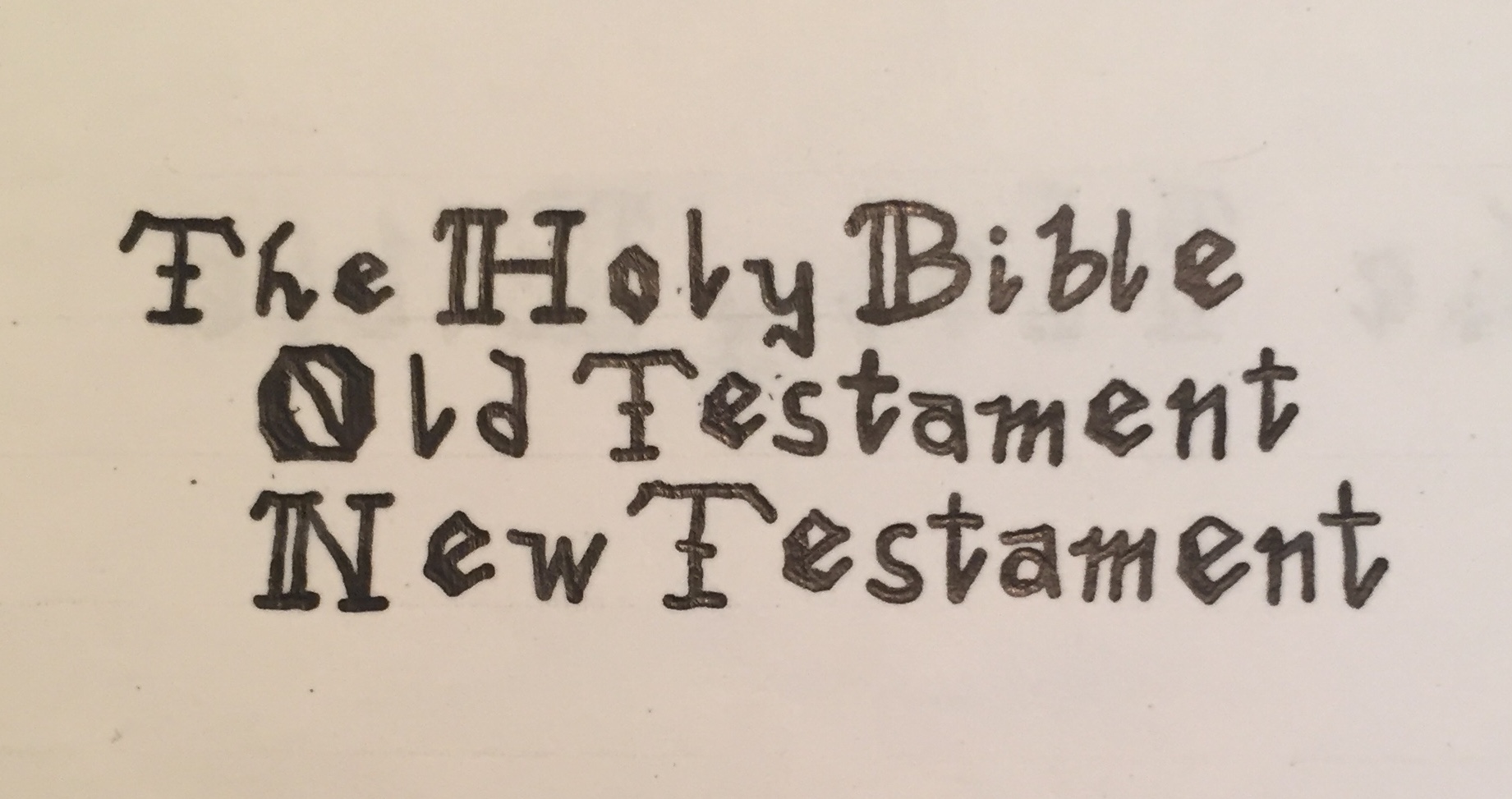 Creating a ‘Font’ for the Book – Mary’s Bible Project