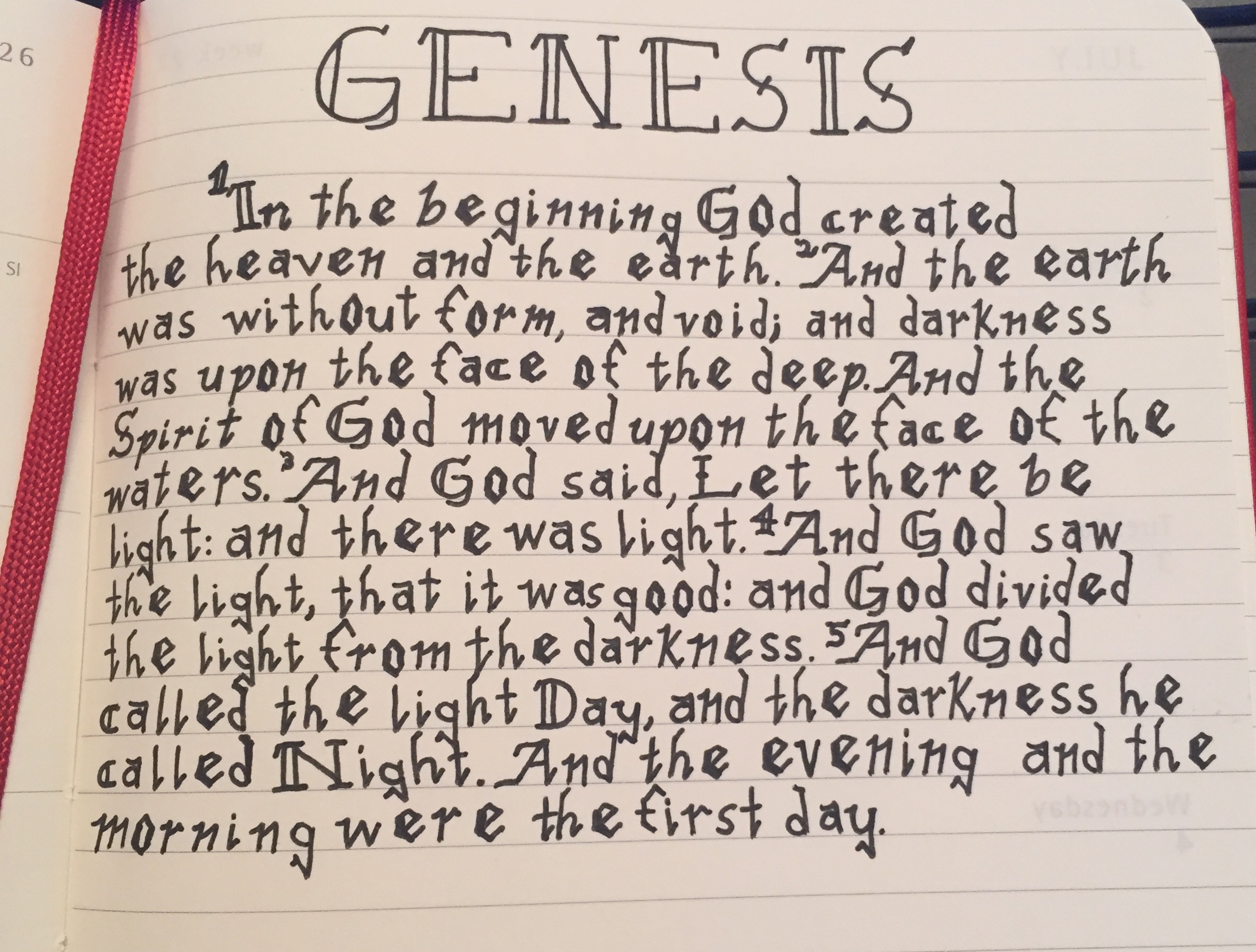 Creating a ‘Font’ for the Book – Mary’s Bible Project